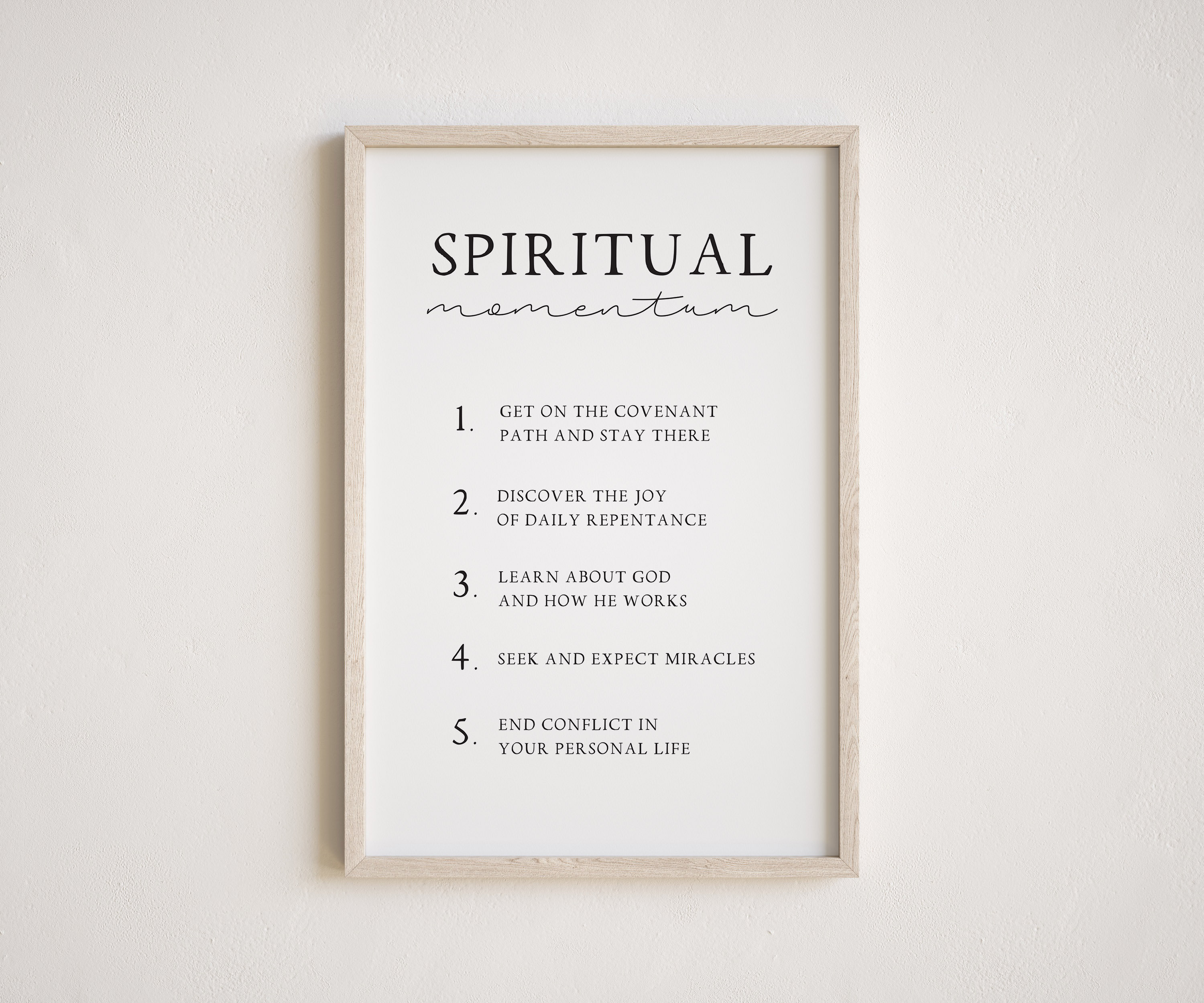 Spiritual Momentum Latter Day Saint Art Lds Printables - Etsy