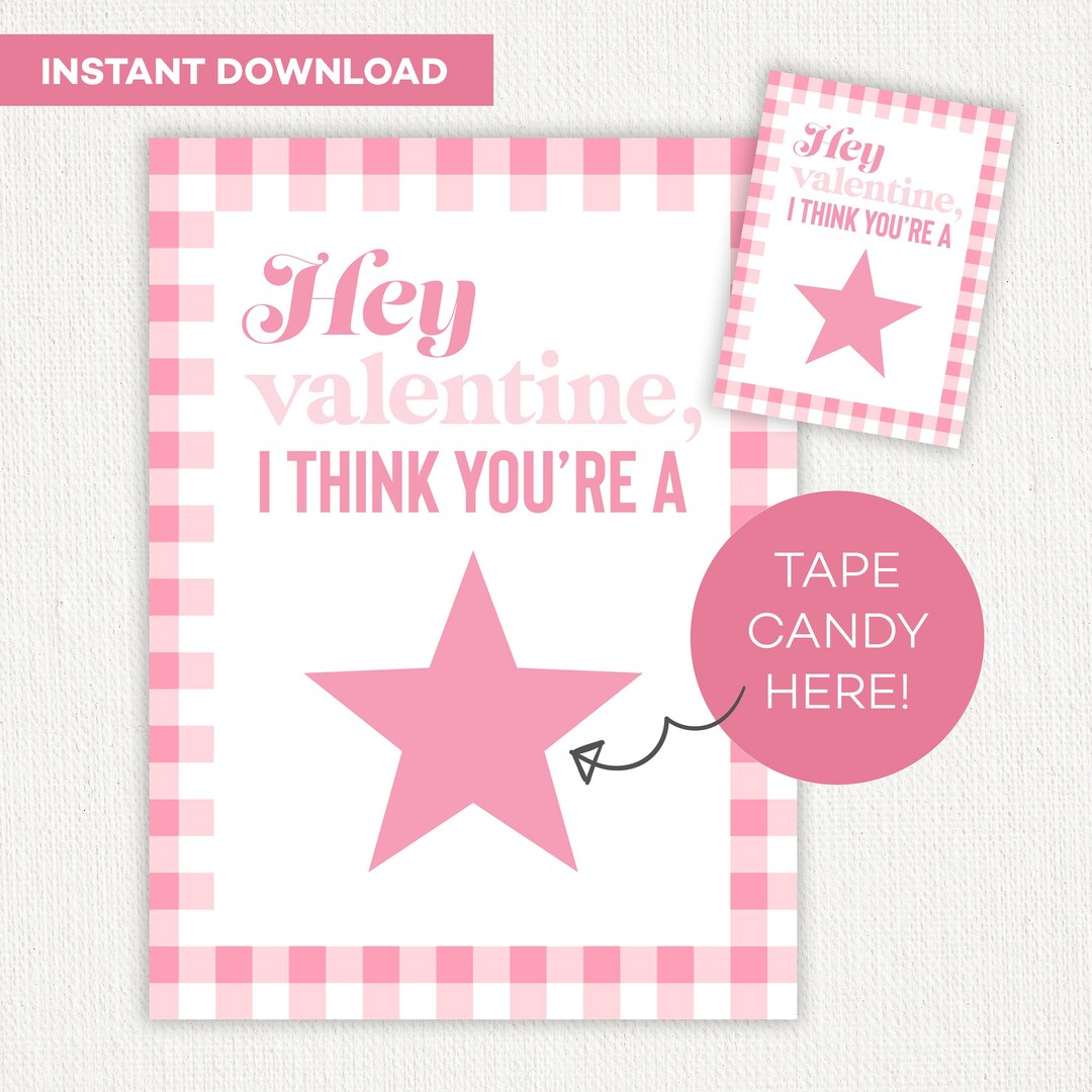Kids Printable Valentine, Classroom Valentines, Preschool Valentines ...