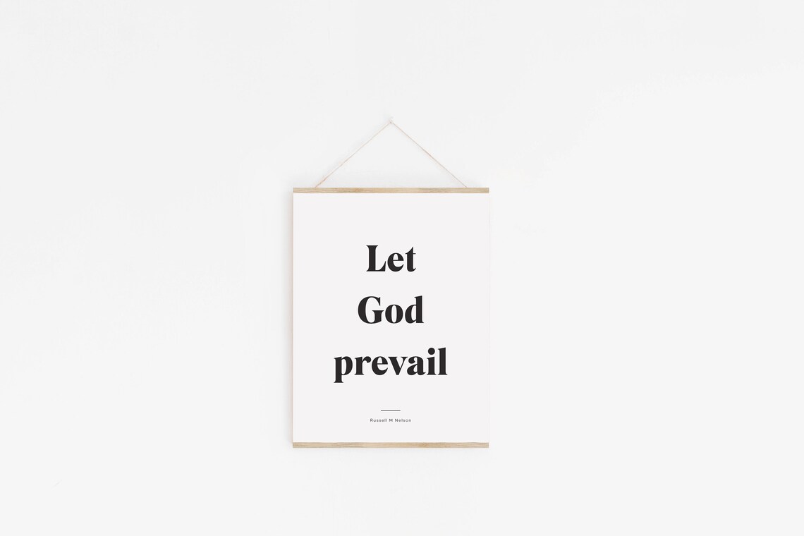 Let God Prevail Lds Wall Art Lds Print Latter Day Saint | Etsy