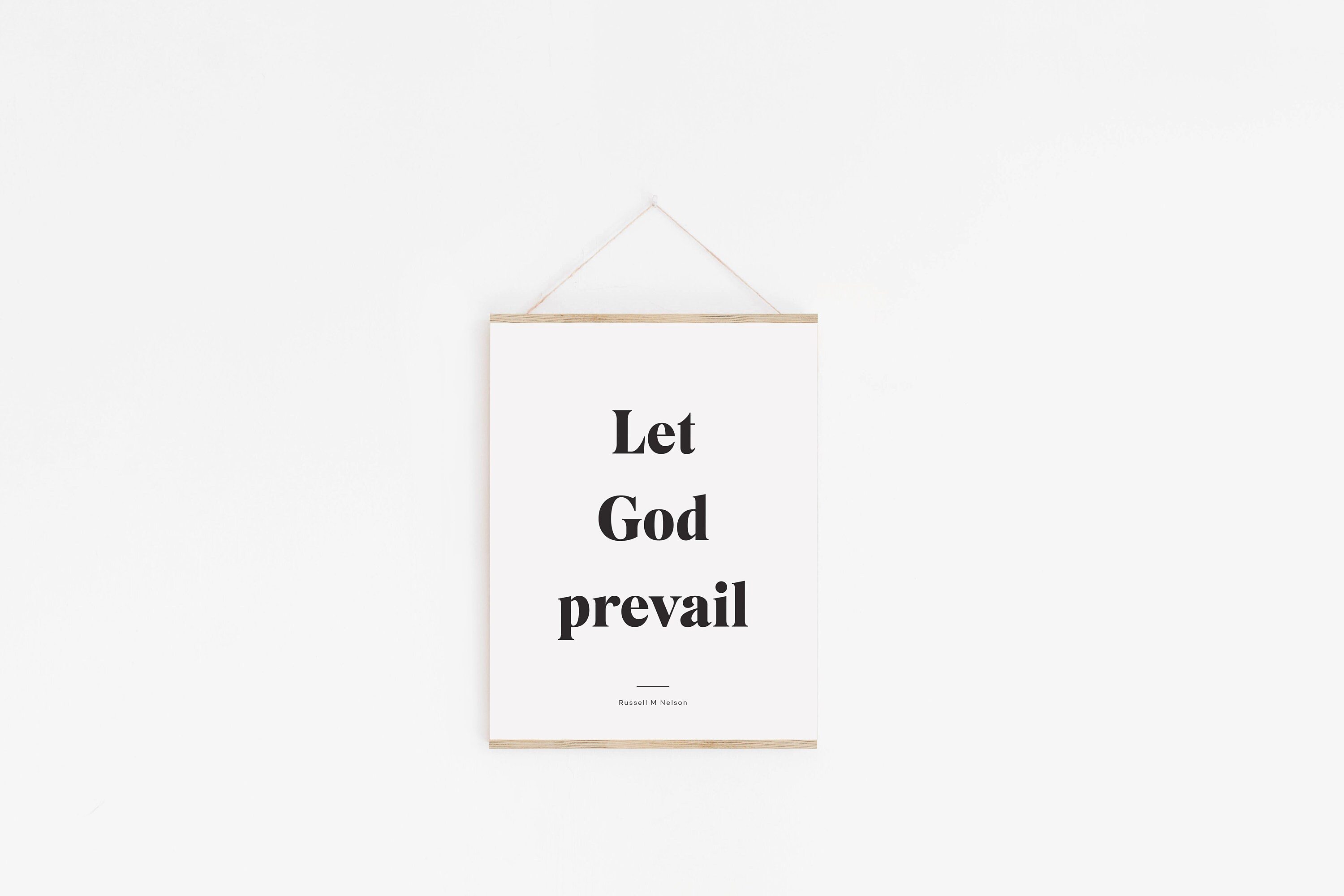 Let God Prevail Lds Wall Art Lds Print Latter Day Saint | Etsy