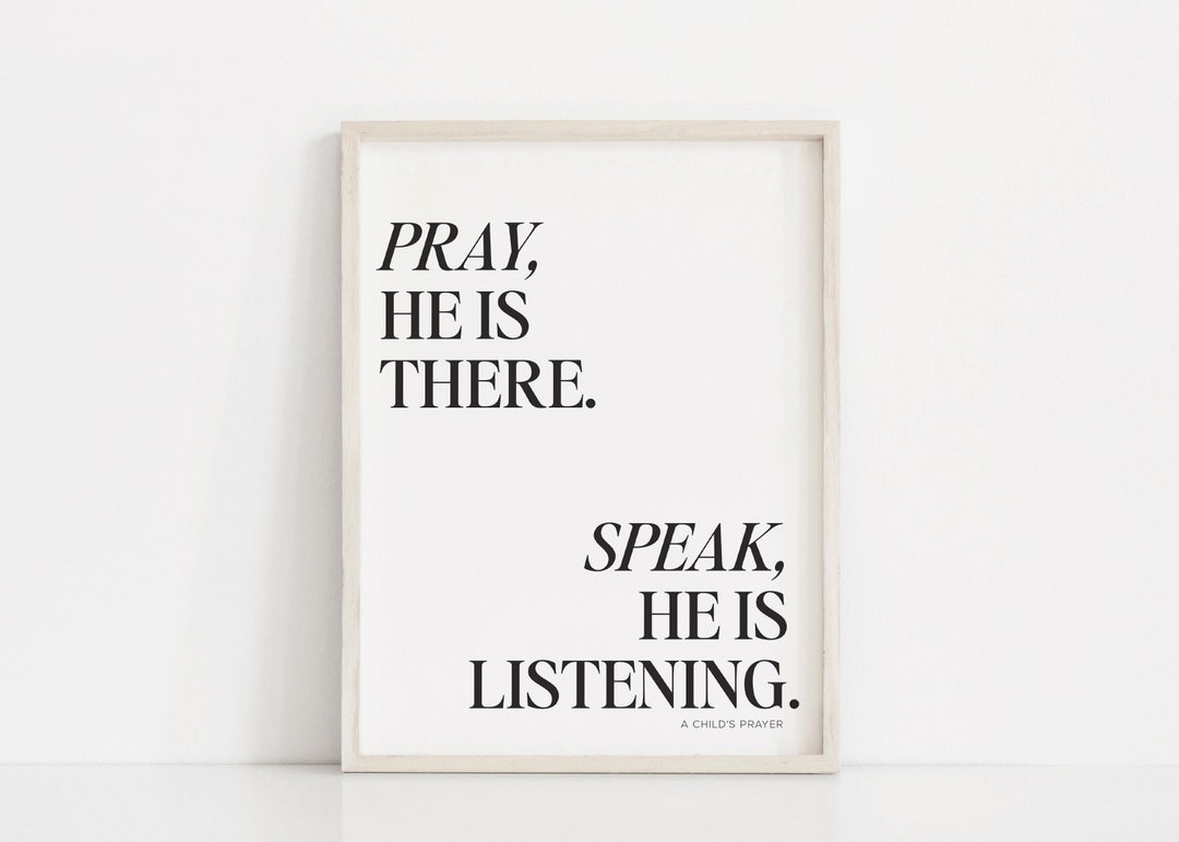 A Child's Prayer Print, Pray He is There, Latter Day Saint Wall Art ...
