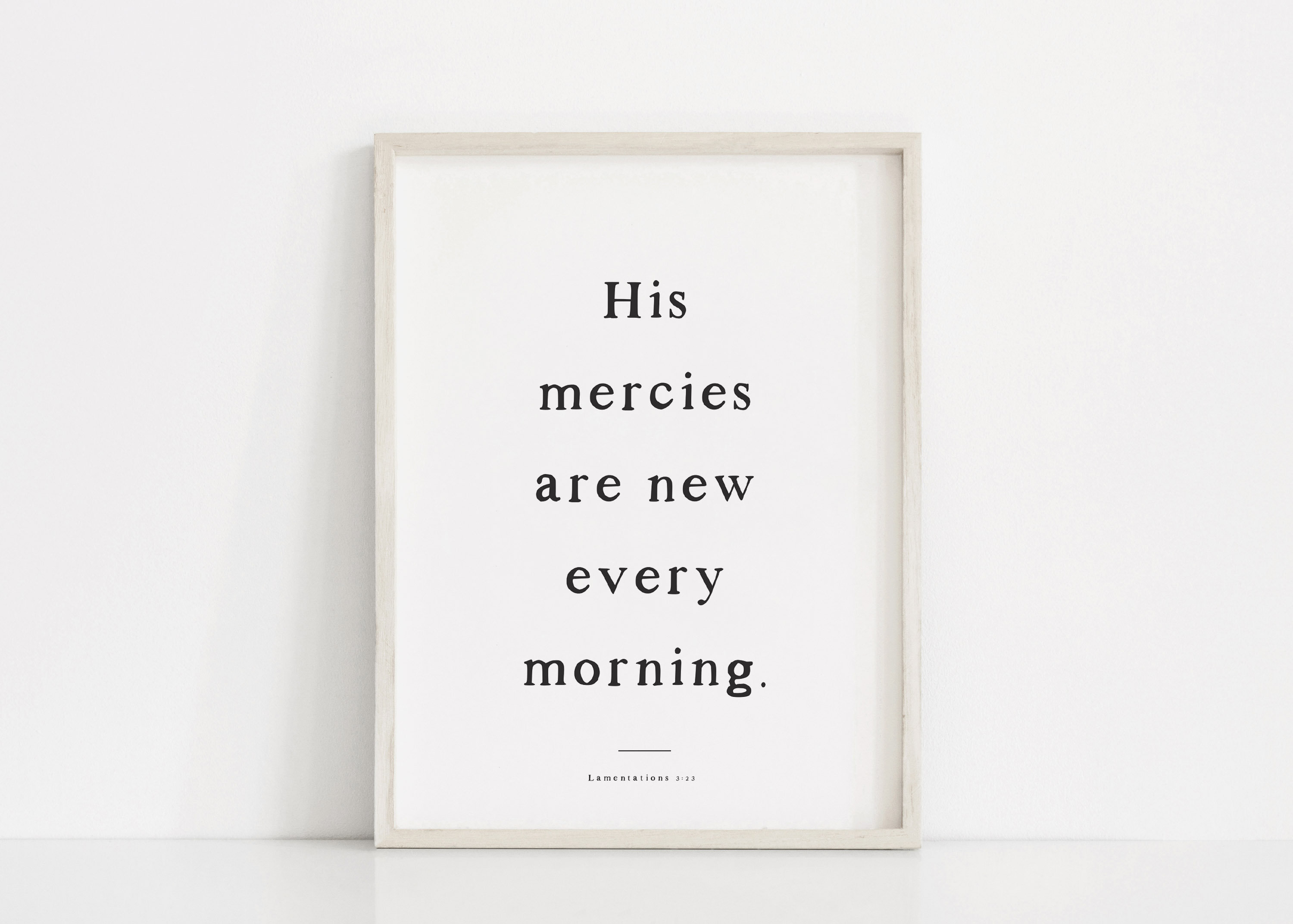 His Mercies Are New Every Morning Scripture Wall Art - Etsy