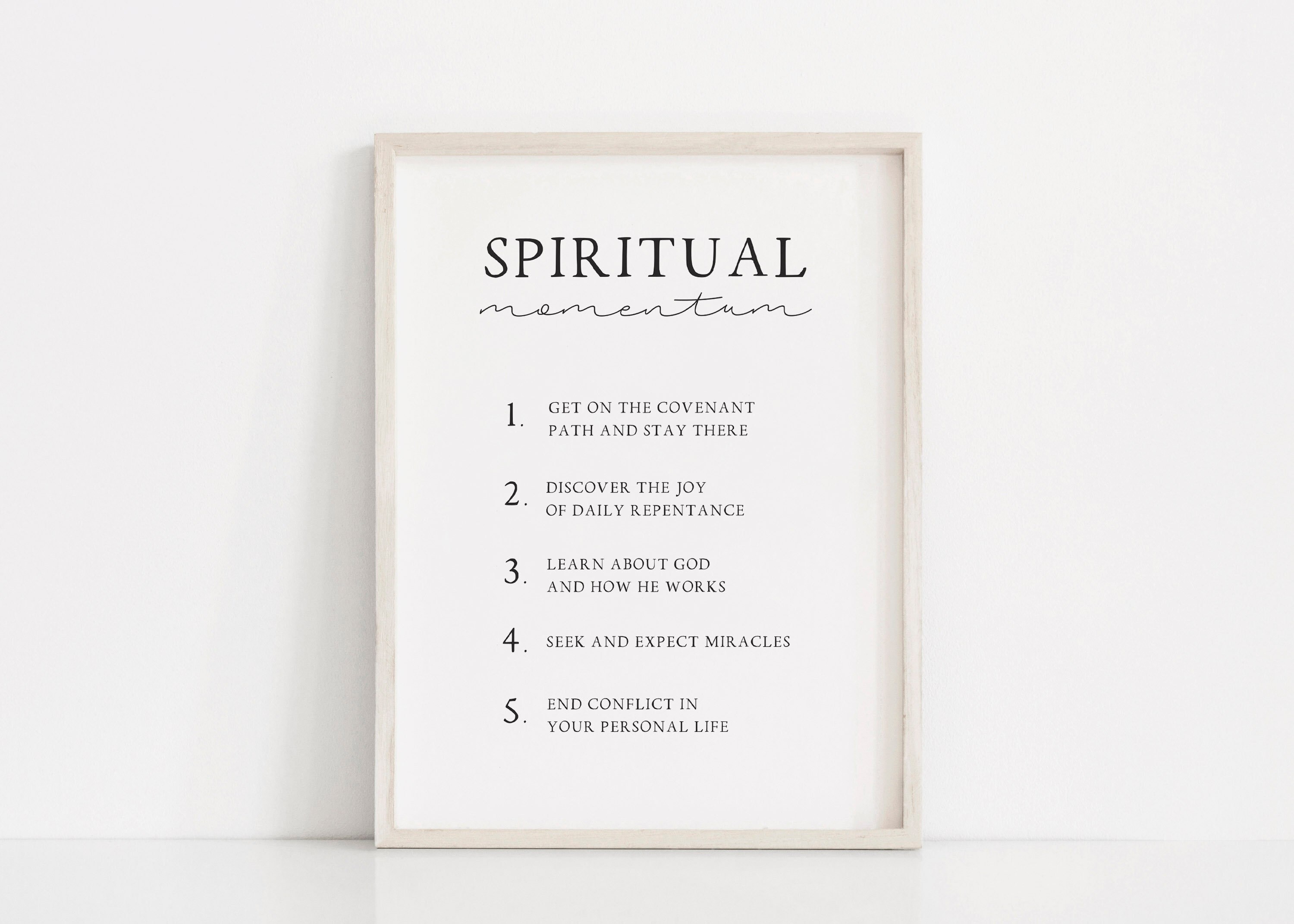 Spiritual Momentum Latter Day Saint Art Lds Printables - Etsy