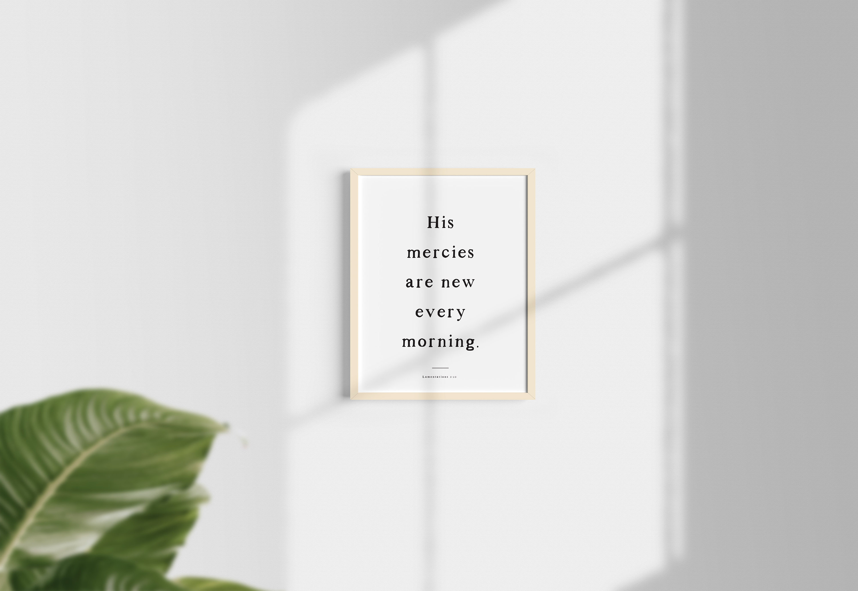 His Mercies Are New Every Morning Scripture Wall Art | Etsy