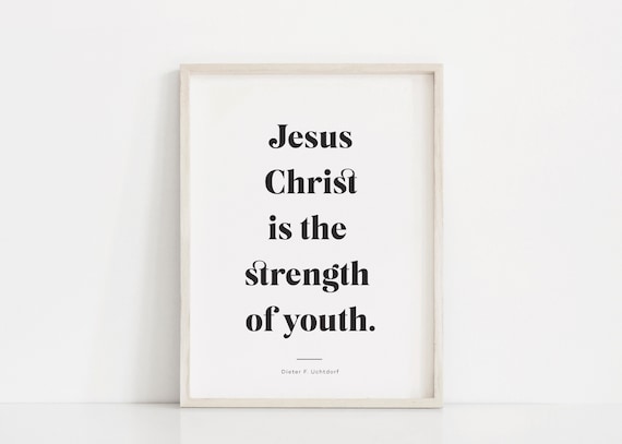 Strength of Youth Lds Print LDS Young Women Printable Dieter - Etsy ...