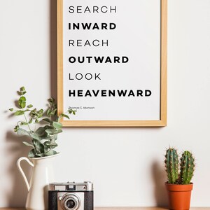 LDS Art Printable, Christian Quotes Wall Decor, Christian Quote ...