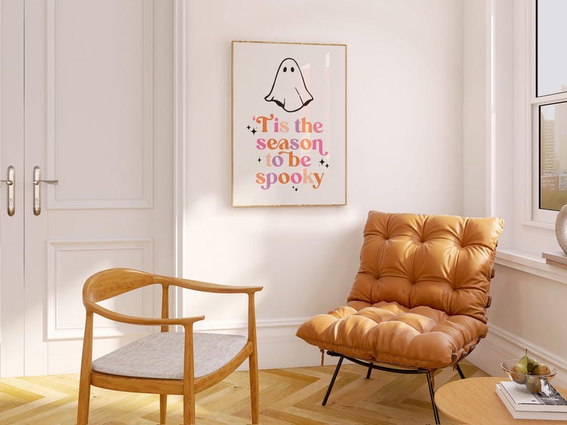 Tis the Season to Be Spooky, Halloween Wall Art, Trendy Halloween ...