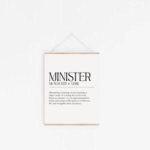 Ministering Definition Print, LDS Wall Art, Relief Society Poster ...