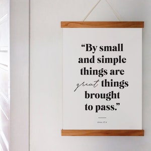 By Small and Simple Things, Lds Scripture Printable, Mormon Art, Lds ...