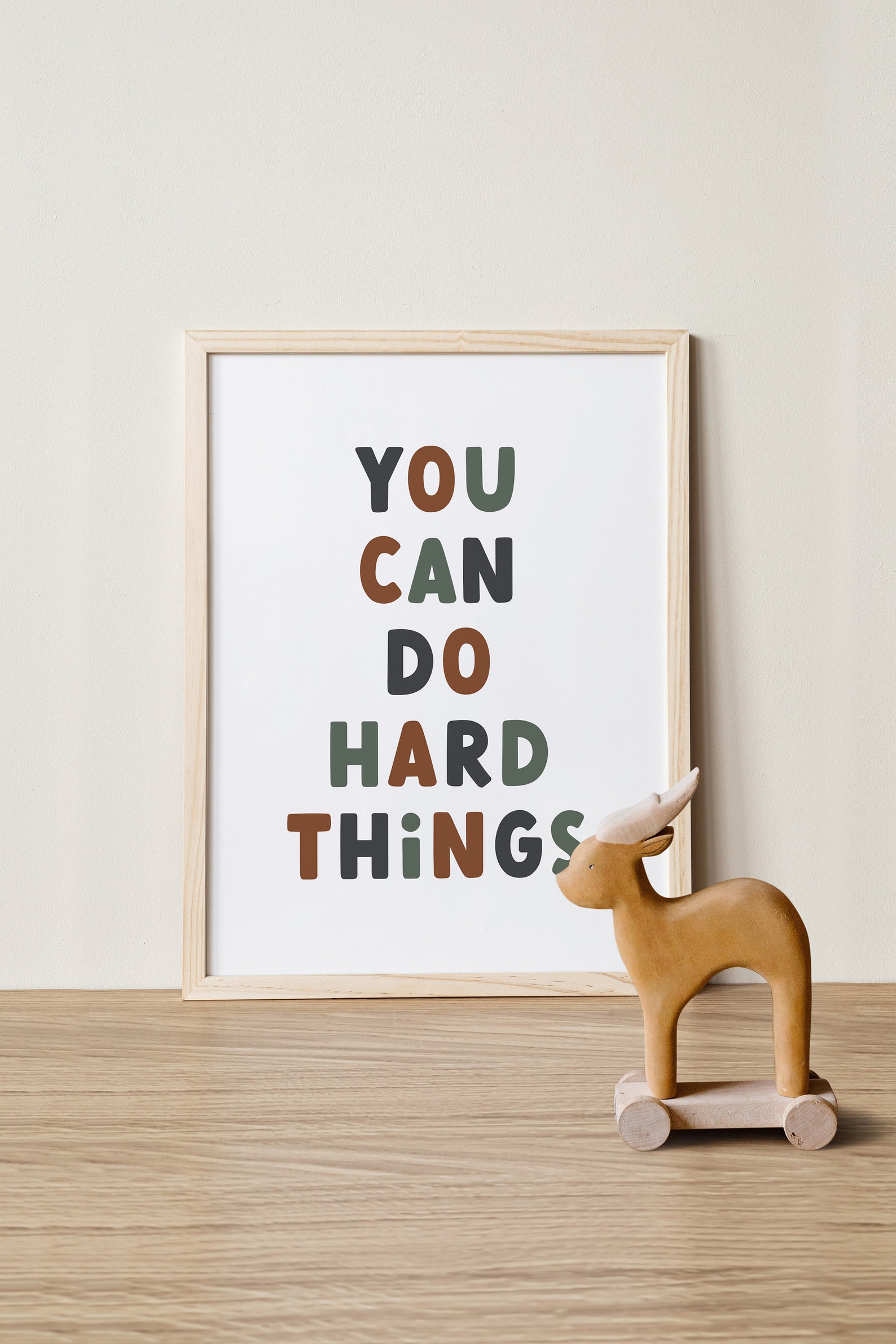 You Can Do Hard Things, Boys Room Printable, Boho Boys Nursery Decor ...