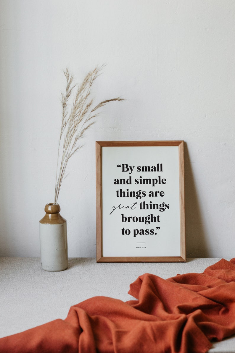 By Small and Simple Things Lds Scripture Printable Mormon - Etsy