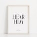 Hear Him LDS Wall Art, Latter Day Saint Print, Russell M Nelson Quote ...