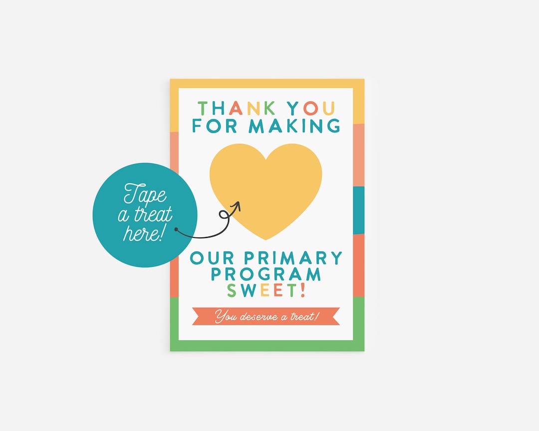 Primary Program Thank You Printable, LDS Primary Program Gift, 2024 ...