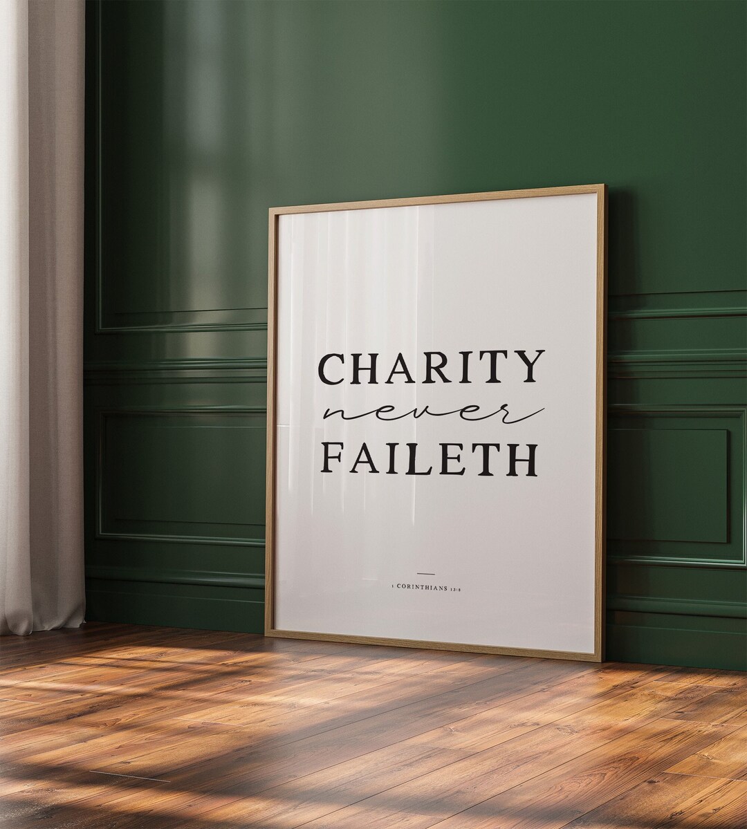 Charity Never Faileth, Relief Society Declaration, 1 Corinthians 13 8 ...