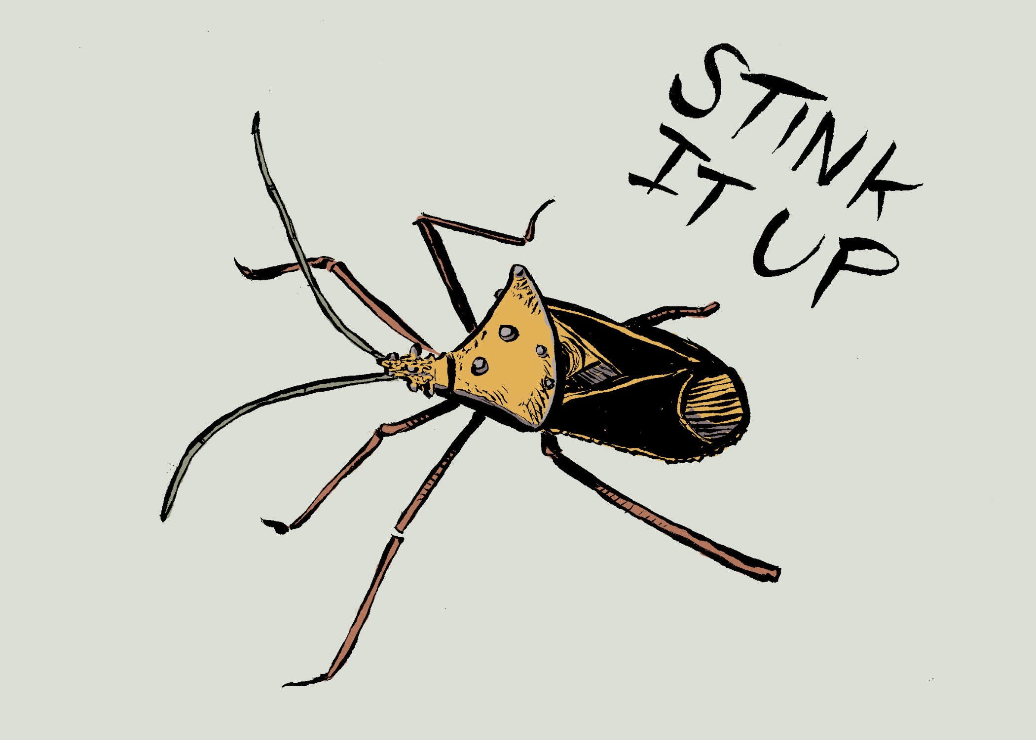 Stink It up Stinkbug Digital Art Print (5"x7") - Etsy
