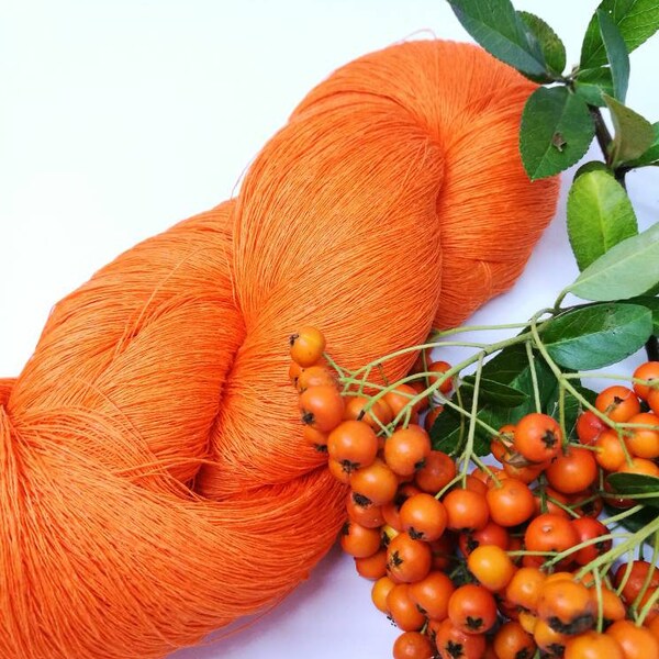 Bright Orange Yarn - Etsy