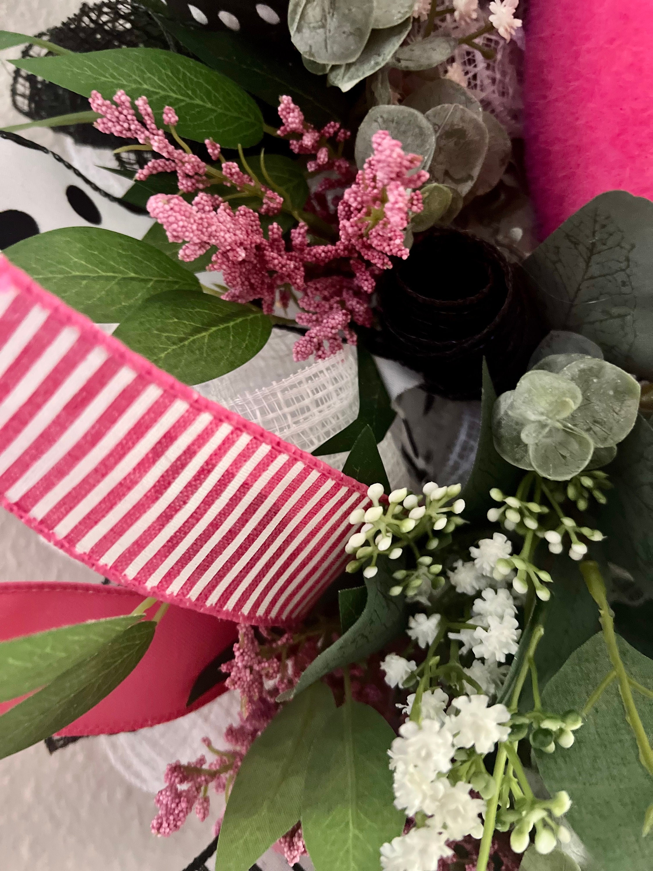 Flocked Easter Bunny Wreath Swag - Etsy