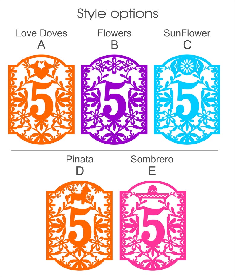 White Table Numbers in Papel Picado Style With Metallic Look - Etsy