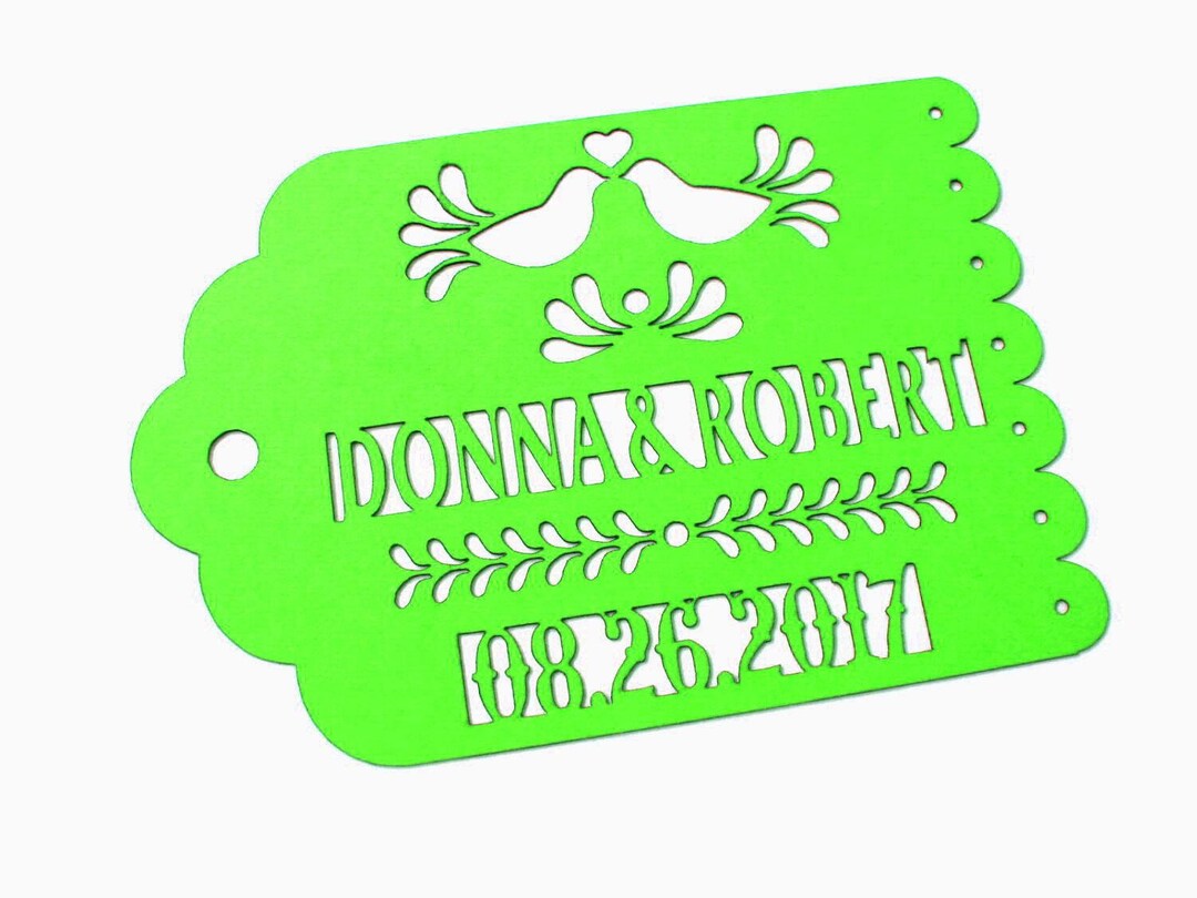 Green Maracas Tags Papel Picado Mexican Wedding - Etsy