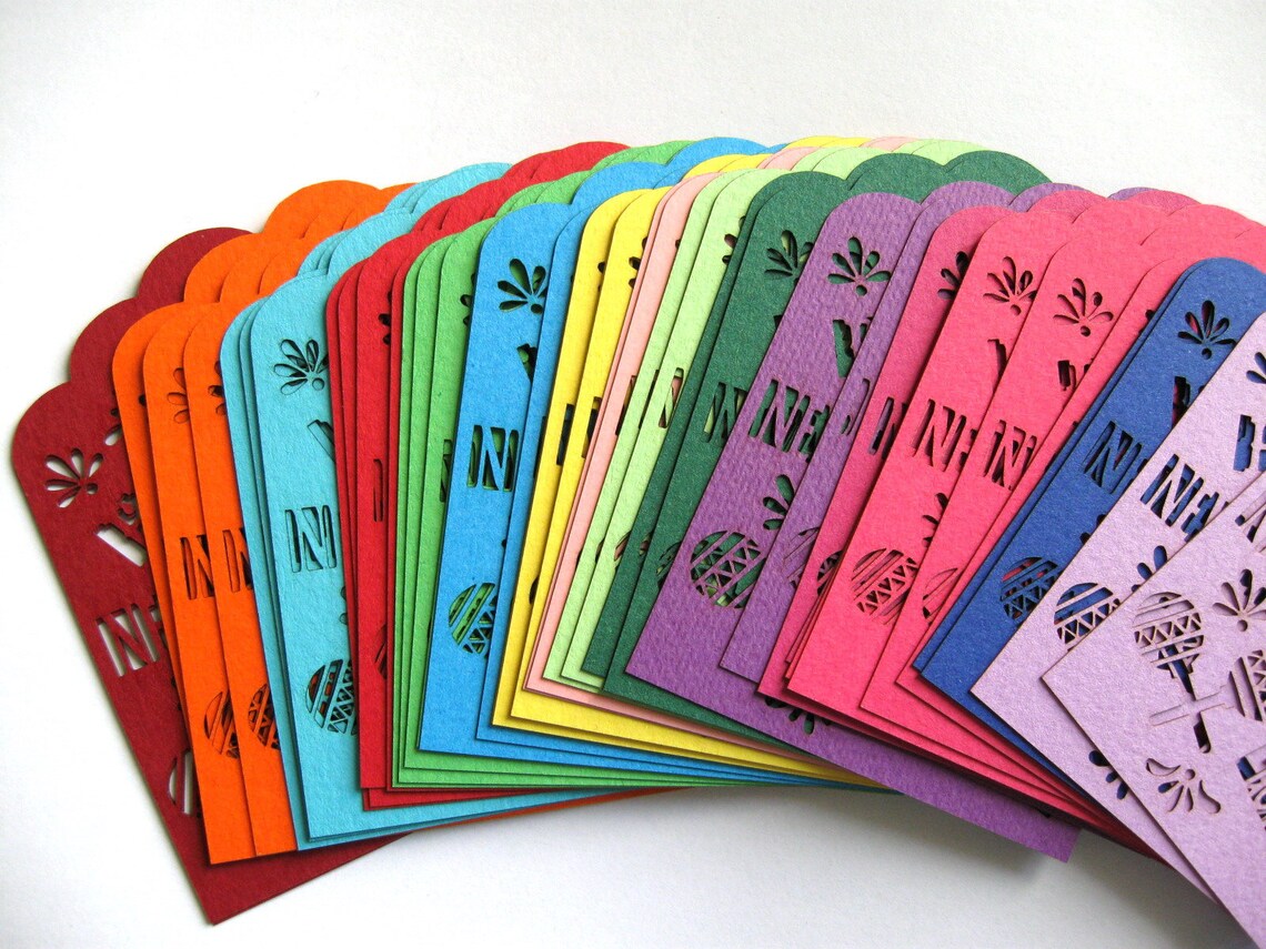 Maracas Tags, Papel Picado, Mexican Wedding, Personalized Papel Picado ...