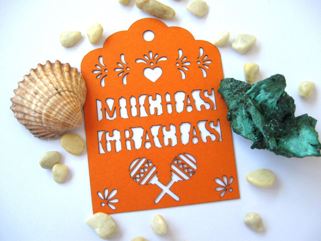 Maracas Tags, Papel Picado, Mexican Wedding, Colorful Mexican Fiesta ...