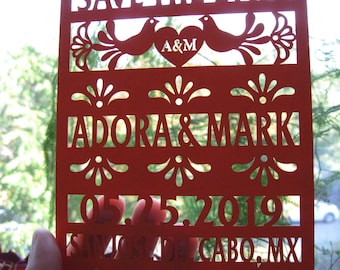 Papel Picado Save the Date | Etsy