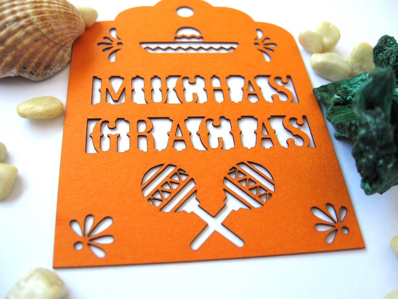 Mexican fiesta party decorations Maracas tags Papel Picado | Etsy