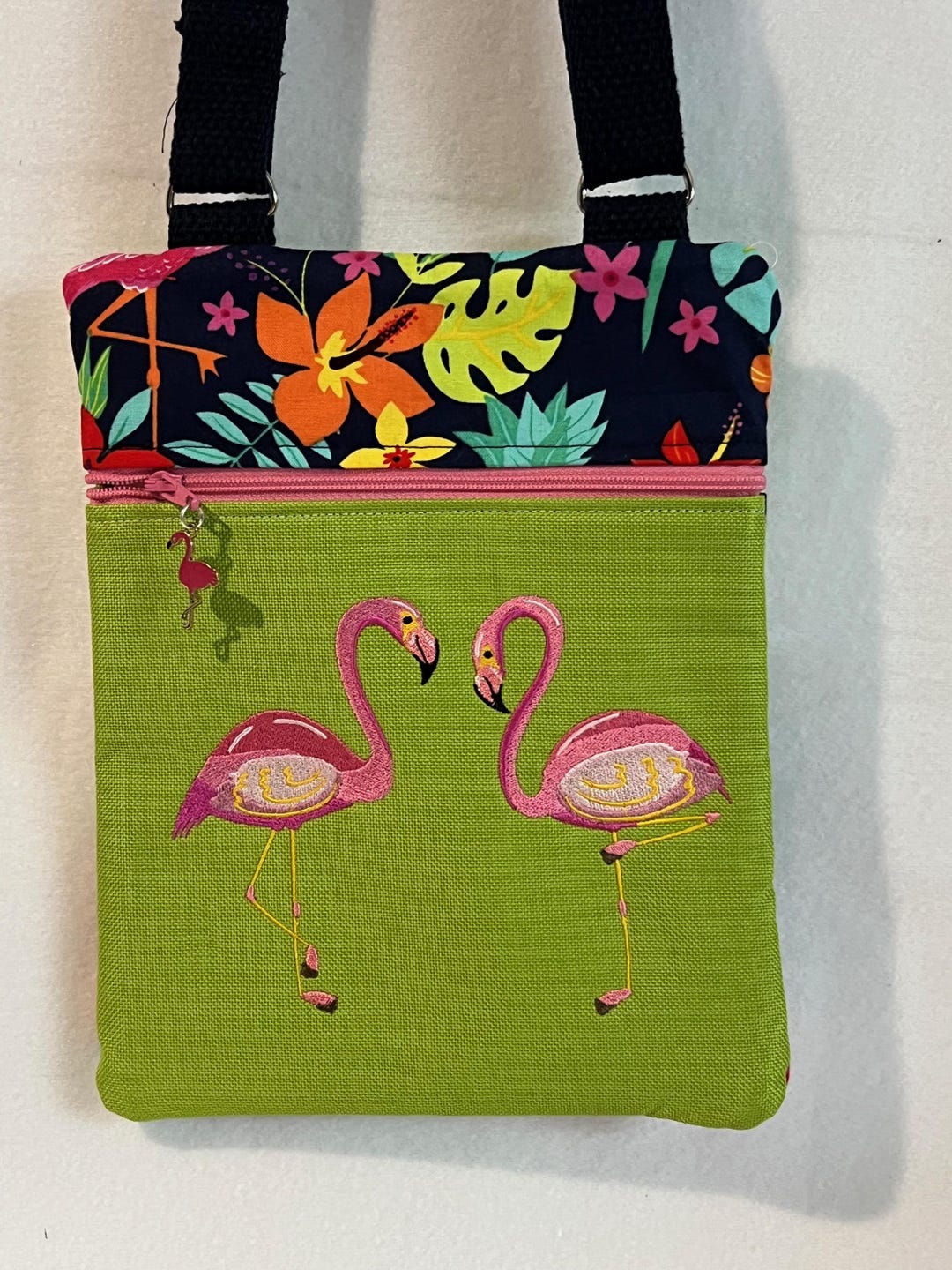 Pink Flamingo Crossbody Bag - Etsy