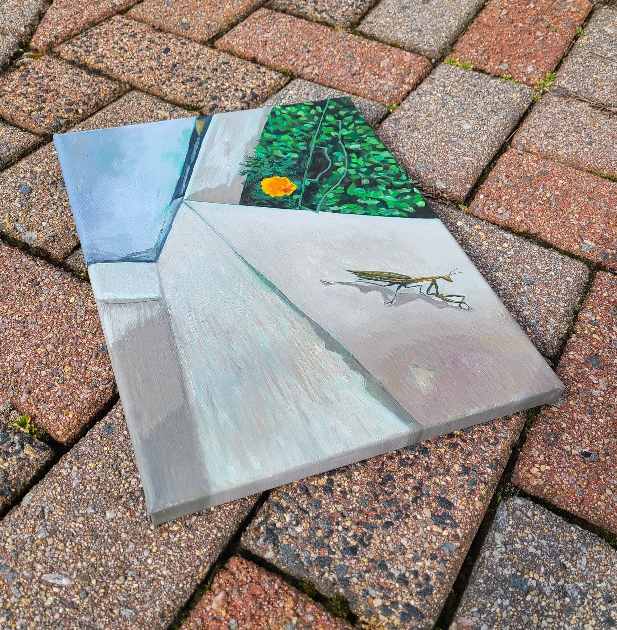 Original Oil Painting: Mantis - Etsy