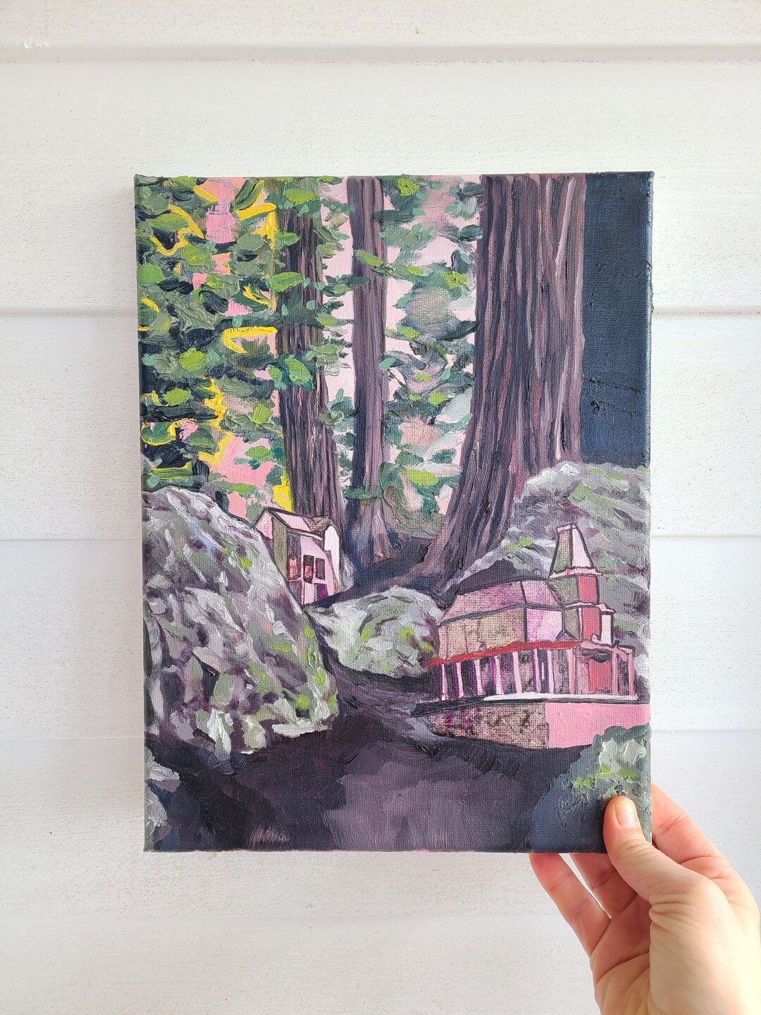 Original Oil Painting: It's Nice to Have Neighbors - Etsy