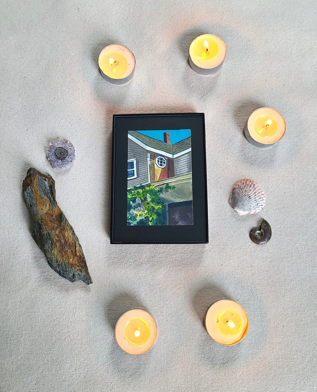 Original Miniature Painting: Corner Window - Etsy