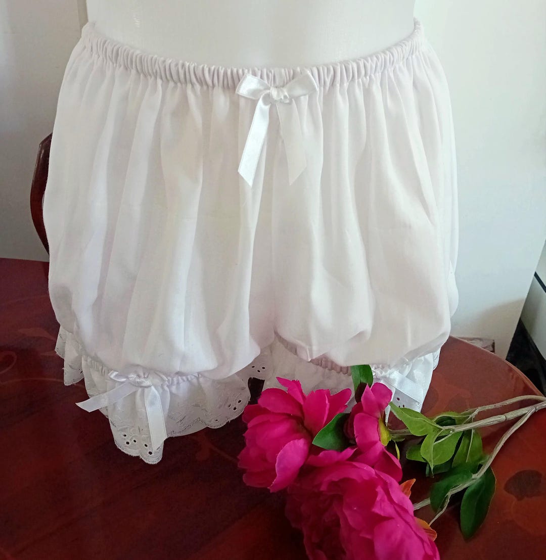 White Cotton Bloomers With Broderie Anglaise Lace Trim - Etsy
