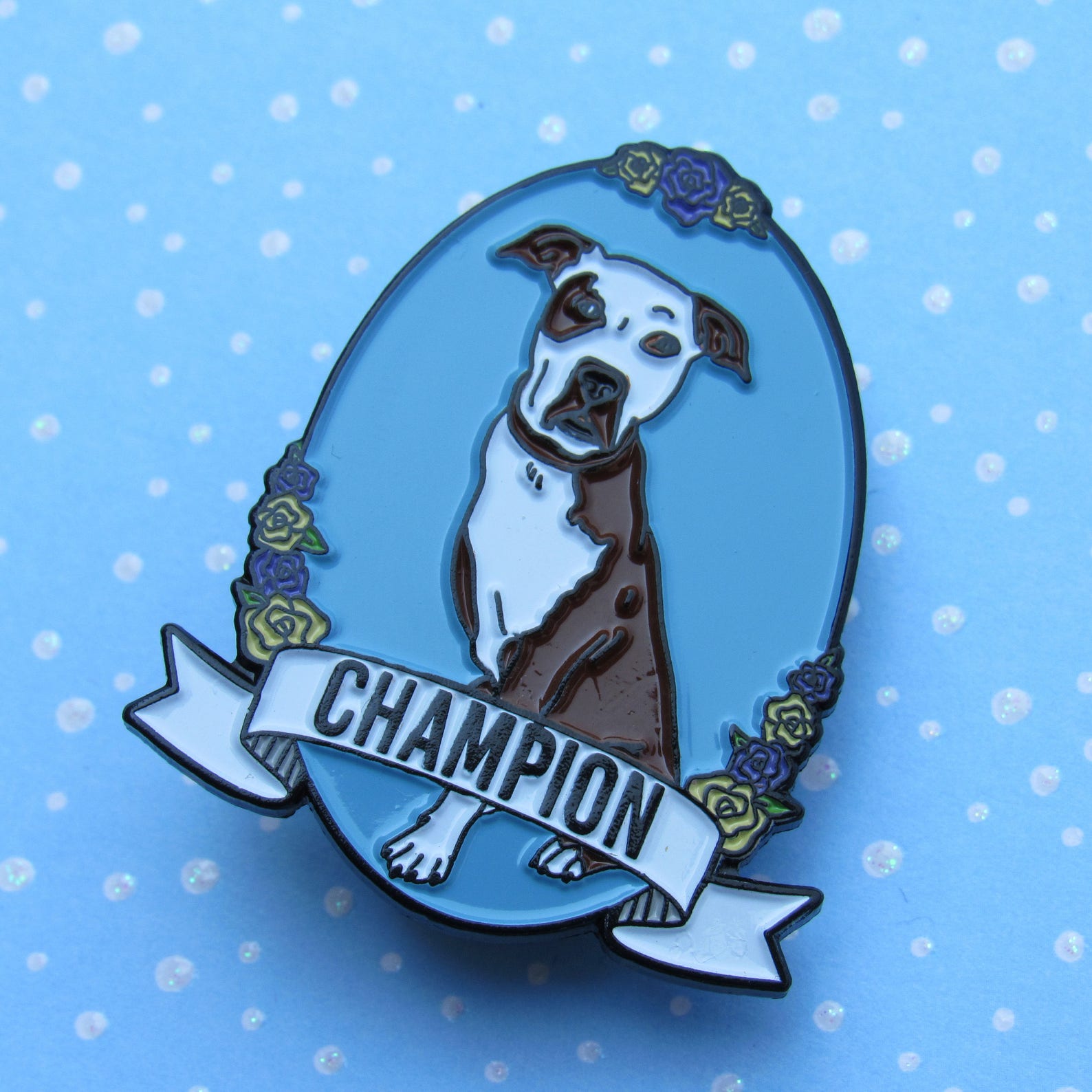 Champion Pin Parks and Recreation Pin Floral Pin - Etsy
