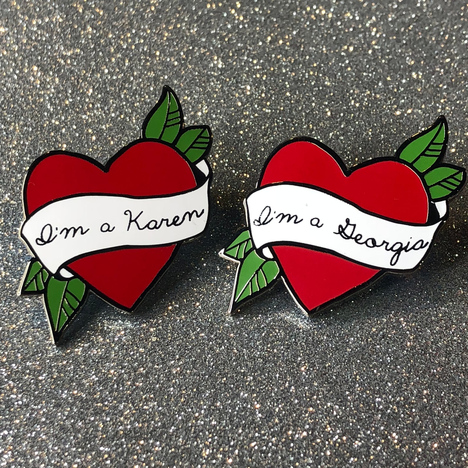 My Favorite Murder Pins Im A Karen Pin Im A Georgia Pin Enamel Pin Mfm Pin Etsy