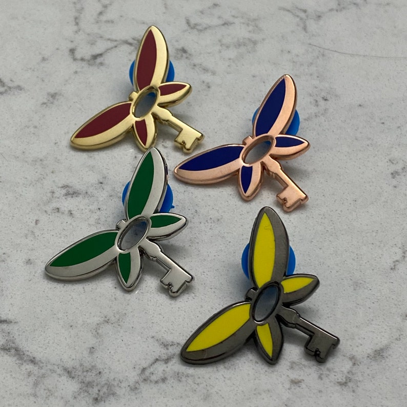 House Magical Flying Key Pin, Enamel Pin, Potterhead Pin, Wizard Pin ...