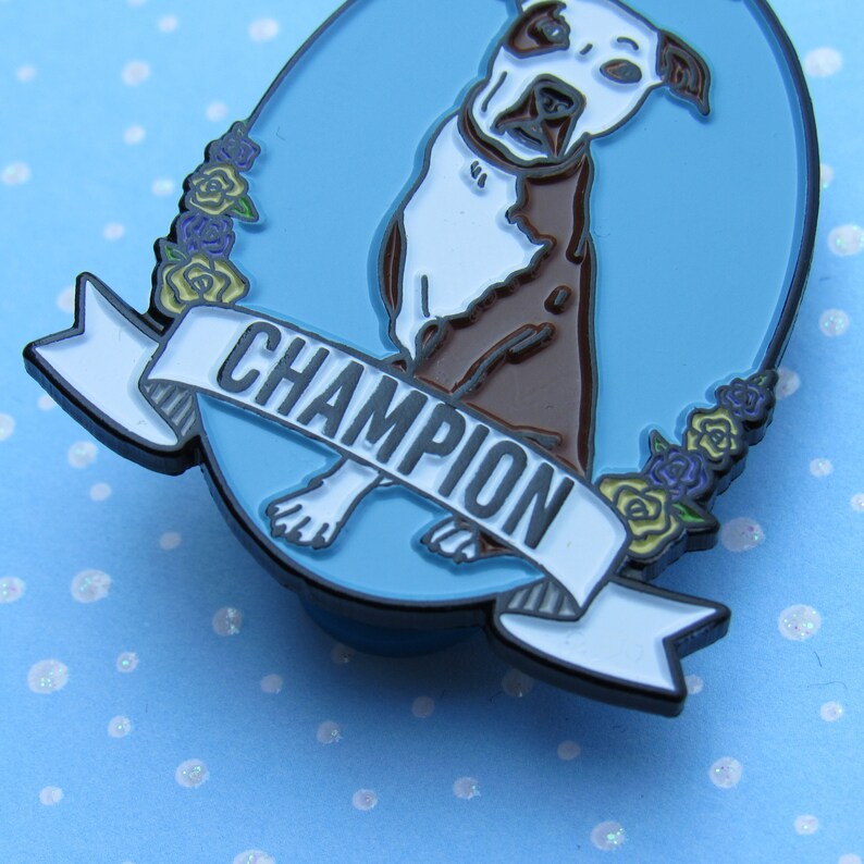 Champion Pin Parks and Recreation Pin Floral Pin - Etsy