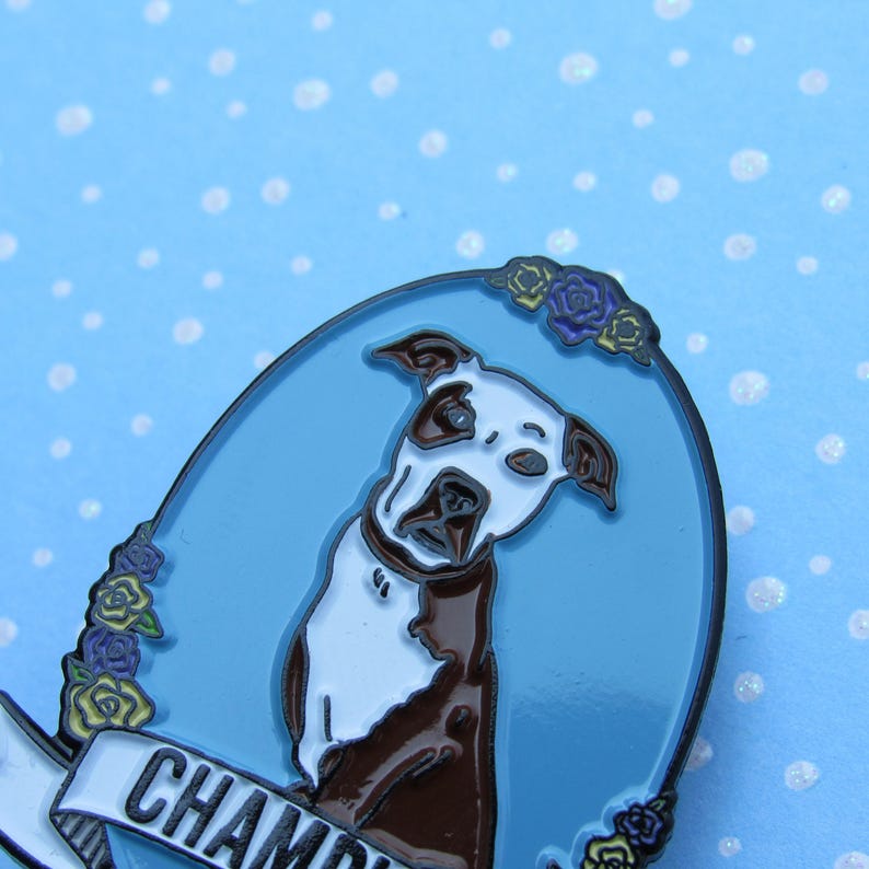 Champion Pin Parks and Recreation Pin Floral Pin - Etsy