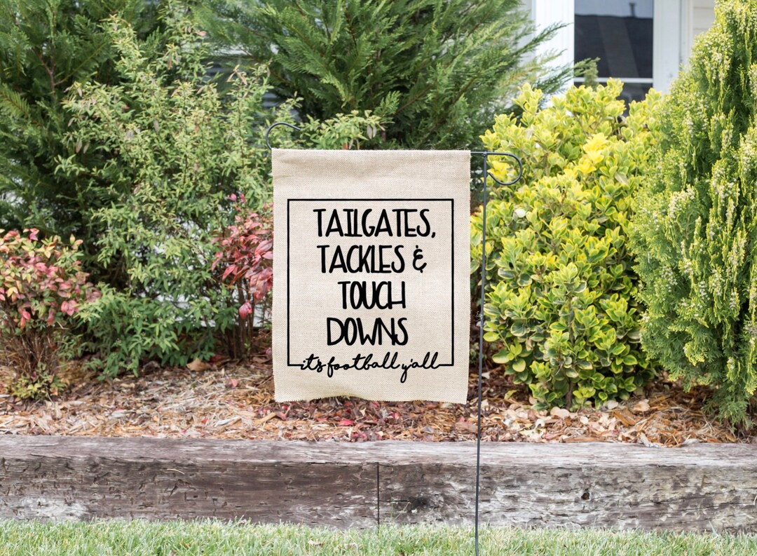 Tailgate Yard Flag/football Flags/fall Flags/football Yard Sign ...