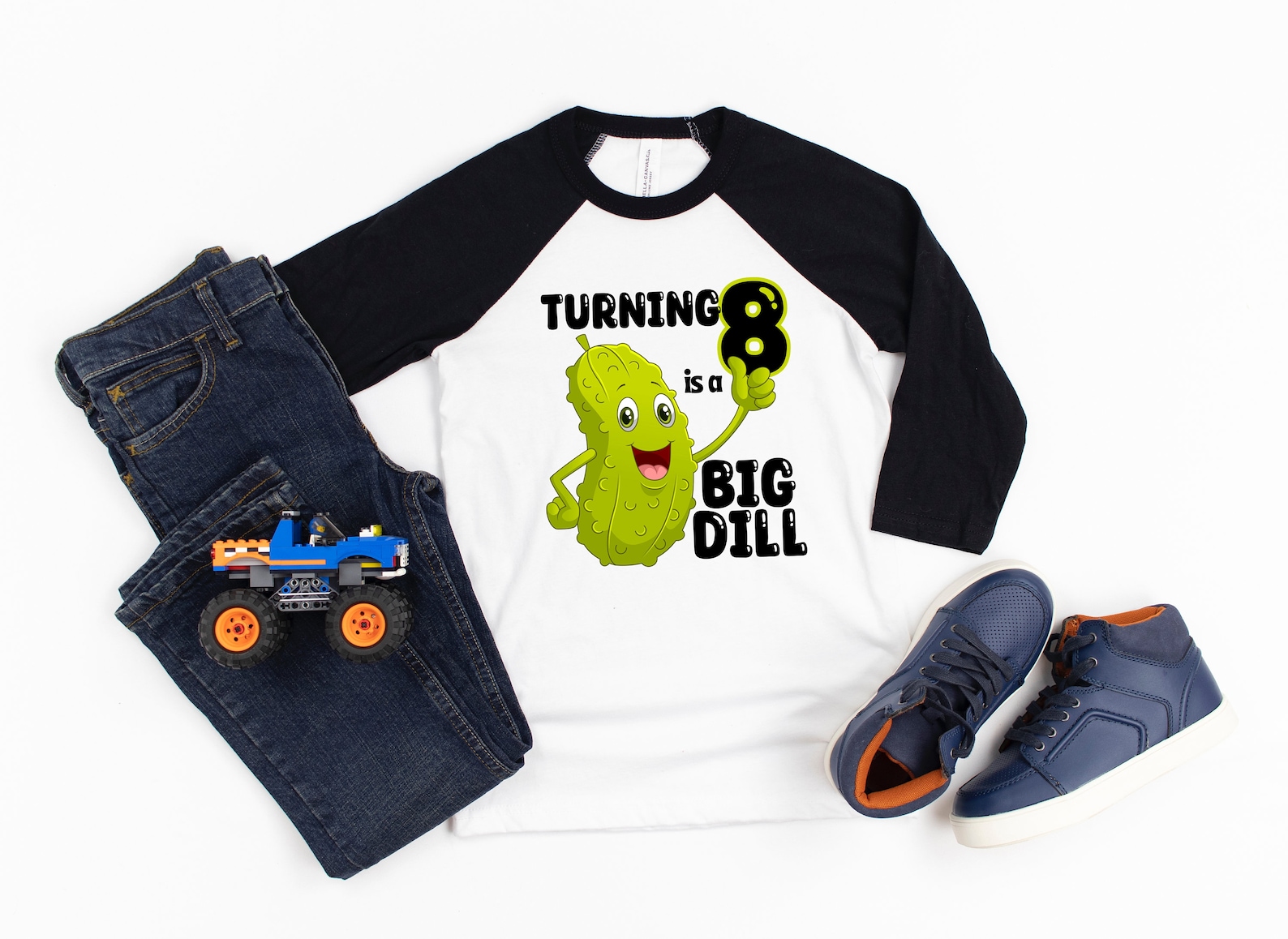Big Dill Birthday Shirt, Pickle Birthday Shirt, 8th Birthday Tshirt ...