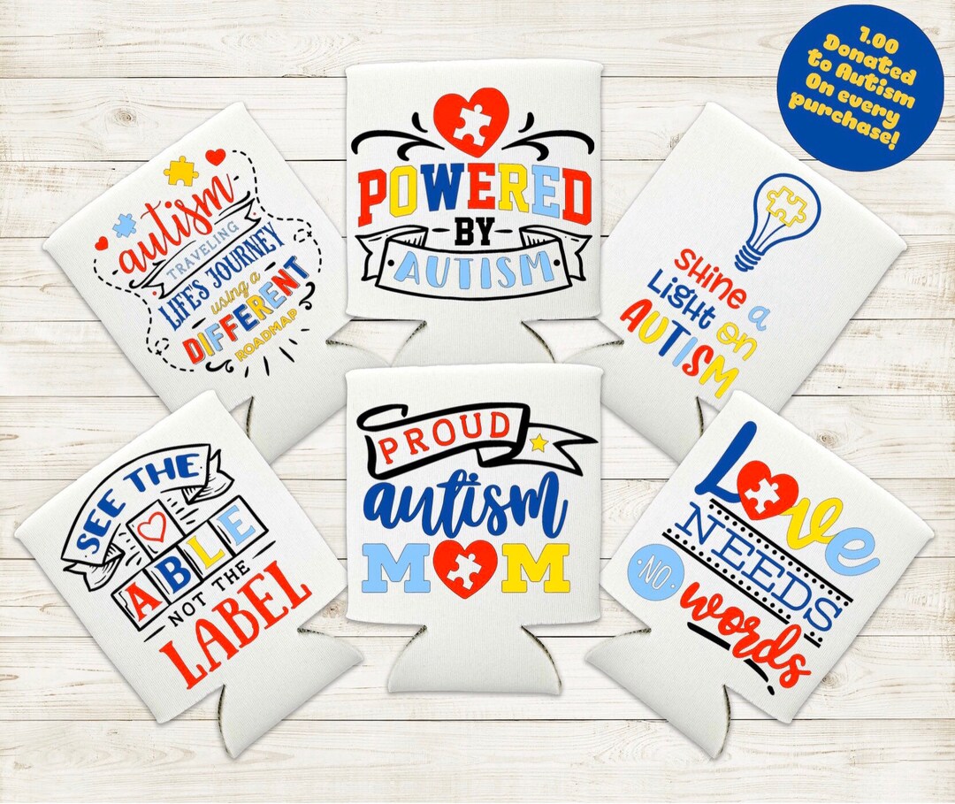 Autism Can Cooler/autism Awareness Can Cooler/autism Can Hugger/autism ...