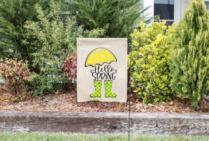 Hello Spring | Hello Spring Garden Flag | Spring Garden Flag | Spring ...