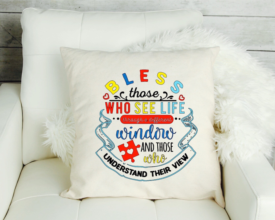 Autism Pillow Cover|autism Strong Pillow|autism Awareness Pillow Cover ...