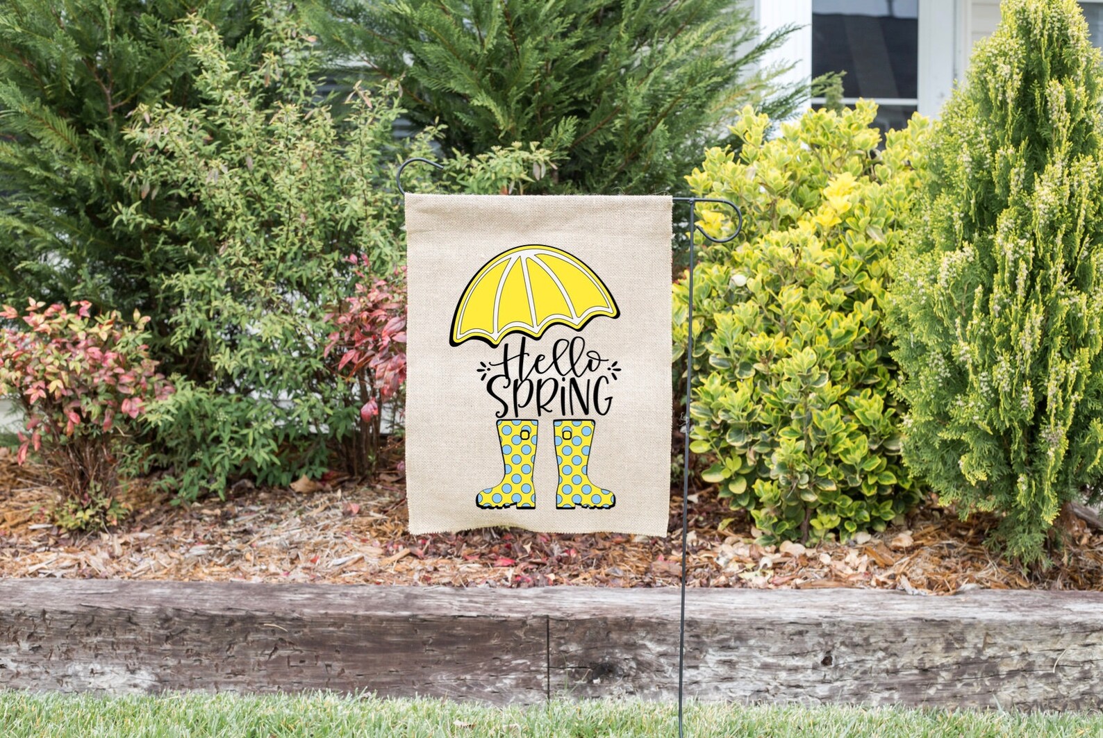 Hello Spring | Hello Spring Garden Flag | Spring Garden Flag | Spring ...