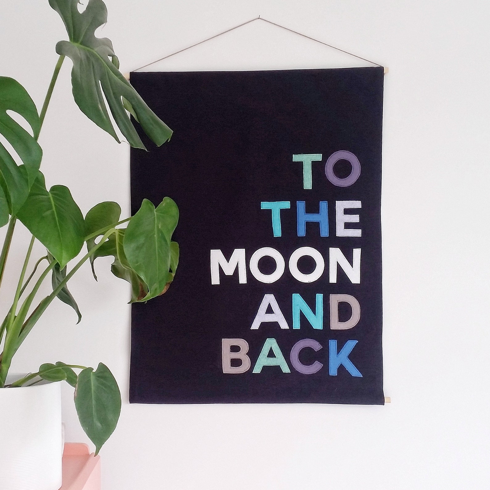 To the Moon and Back Banner Wall Hanging | Etsy