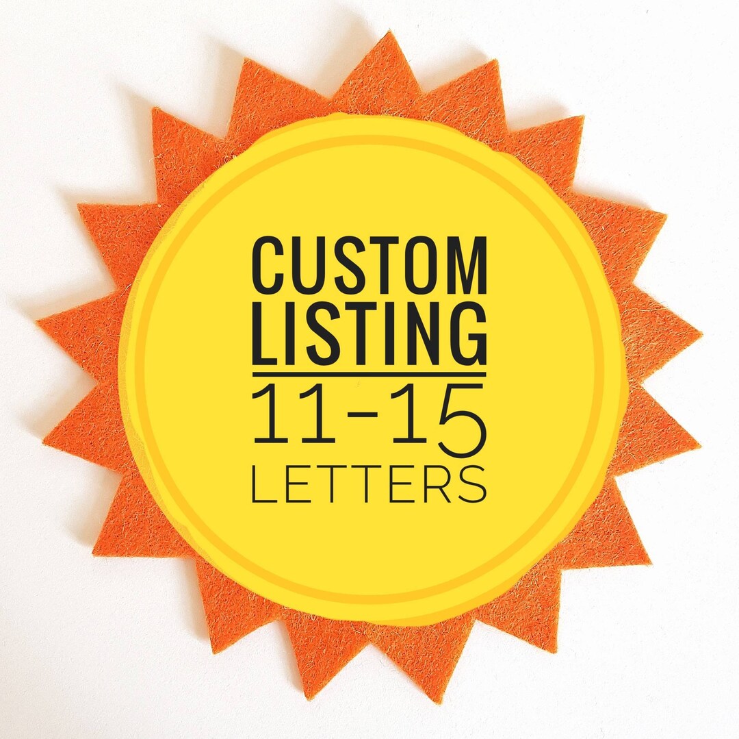 ENTRE 11-15 LETRAS. pancarta de diseño personalizado colgante - Etsy España