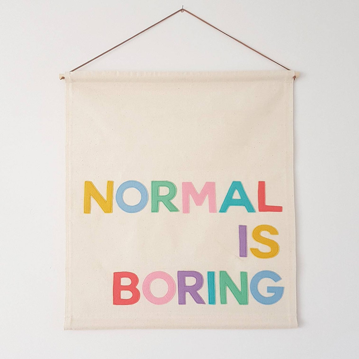 Normal is Boring Banner Wall Hanging | Etsy