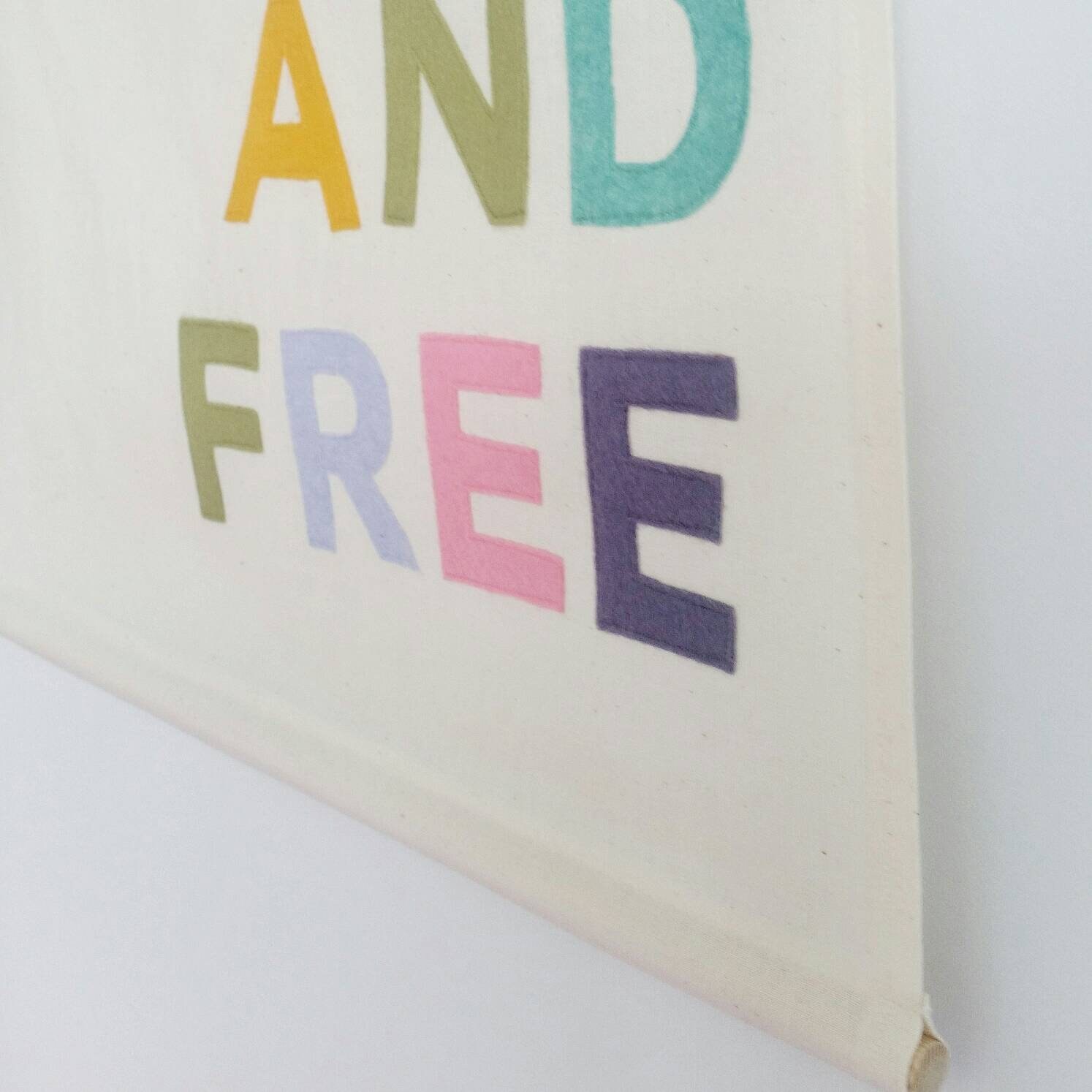 Wild and Free Banner Wall Hanging. as Seen on the Toddler | Etsy