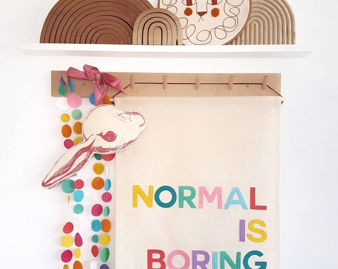 Normal is Boring Banner Wall Hanging - Etsy