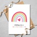 Colorful Rainbow Birthday Card Printable Digital Download Instant ...