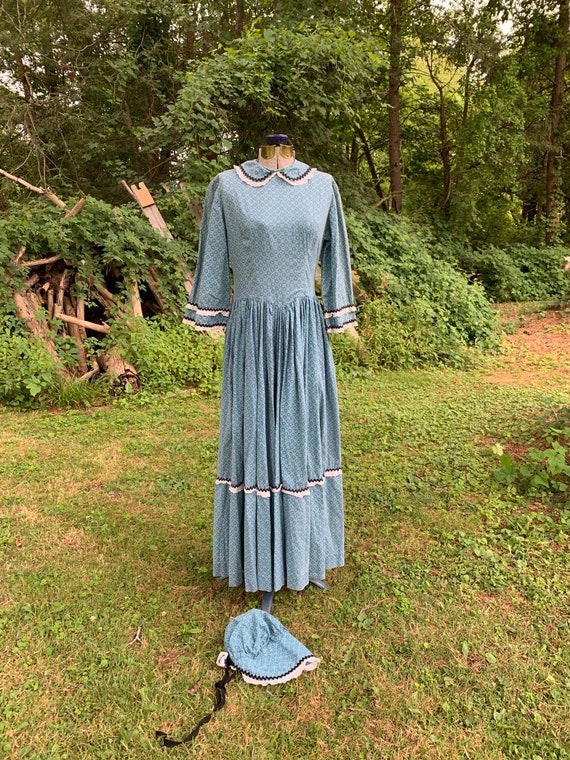vintage prairie dress bonnet - Gem